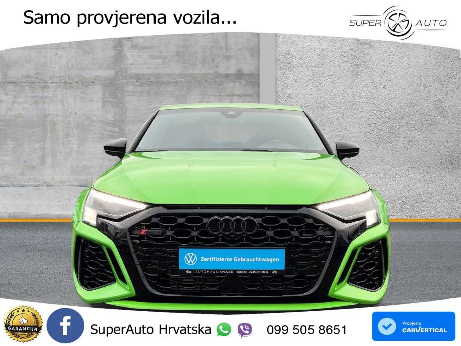 Audi RS3 Sedan 2.5 TFSI quattro Aut. 400 KS, LED+ACC+KAM+GR SJED+VIRT+ ...