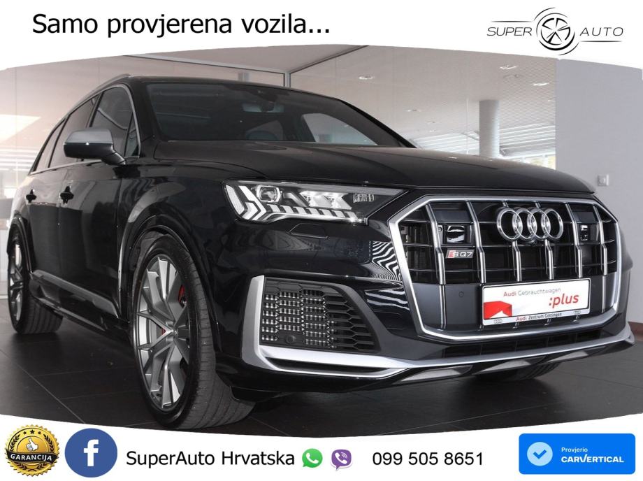 Audi SQ7 4.0 TDI V8 Quattro Aut. 435 KS, ZRAČNI+ACC+KAM+4xGR SJED+LED+, 2020 god.