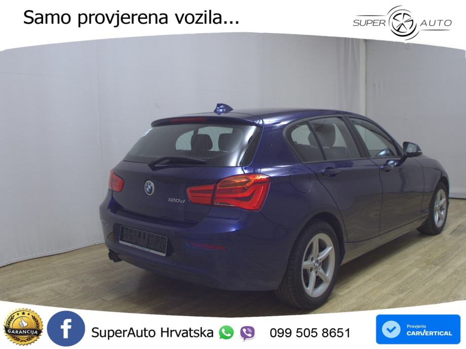 BMW 120d SportLine 190 KS, LED+ACC+PARK, 2018 god.