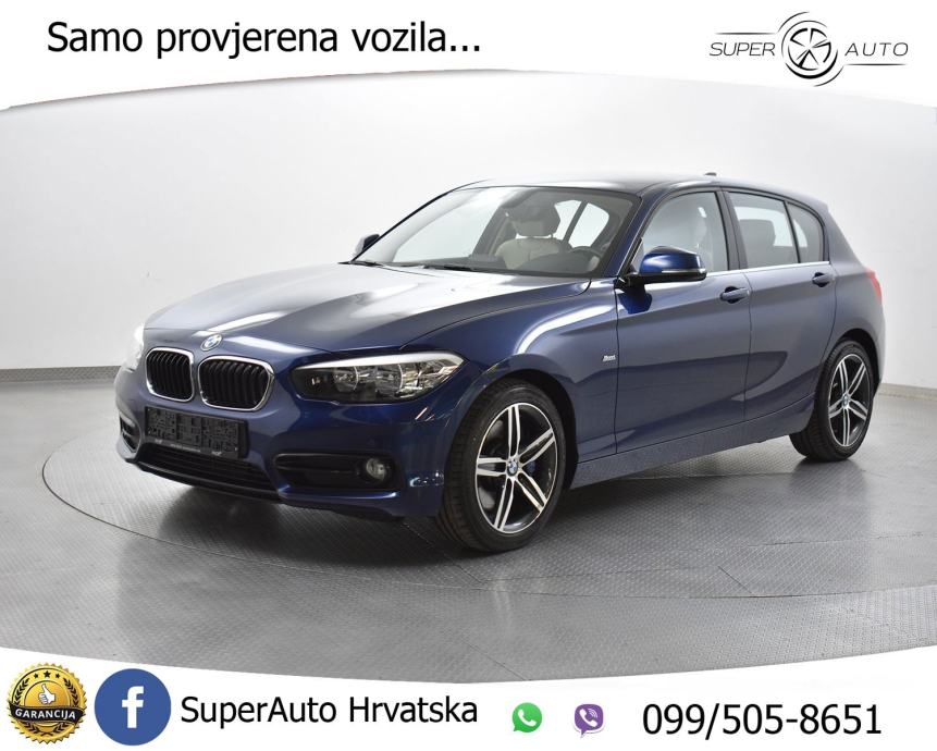 BMW 125d Sport Aut. Sport Line 224 KS, TEM+KOŽA+SHZ+PDC+MFL+18, 2016 god.