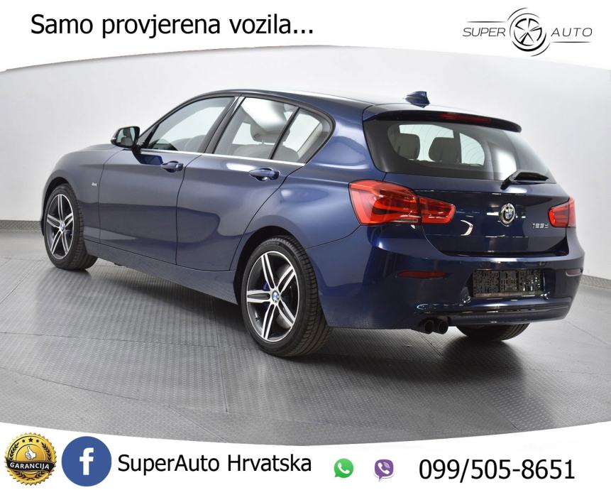 BMW 125d Sport Aut. Sport Line 224 KS, TEM+KOŽA+SHZ+PDC+MFL+18, 2016 god.