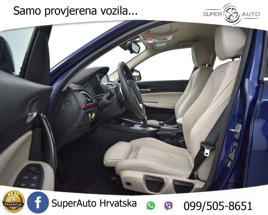 BMW 125d Sport Aut. Sport Line 224 KS, TEM+KOŽA+SHZ+PDC+MFL+18, 2016 god.