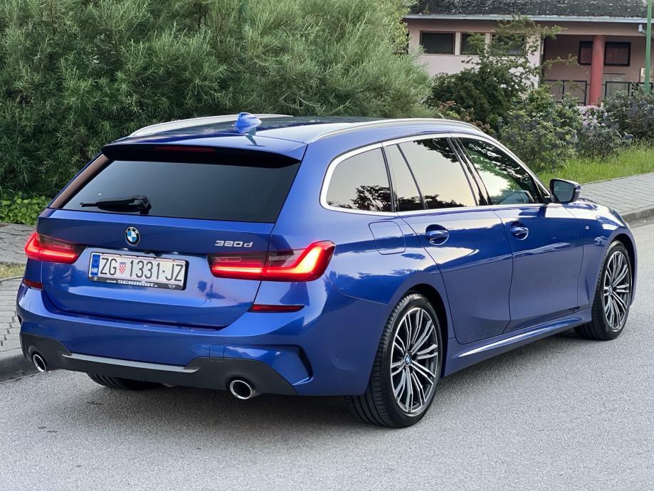 BMW 320d, M-SPORT, HUD, laser, koža, kuka, garancija, 2020 god.