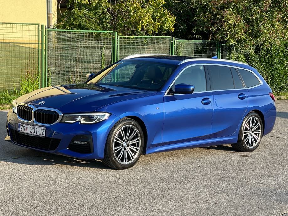 BMW 320d, M-SPORT, HUD, laser, koža, kuka, garancija, 2020 god.
