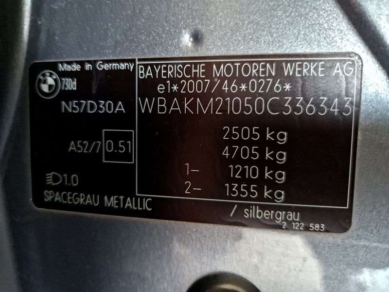BMW 730d automatik REG.DO 24/04/2024, 2010 god.