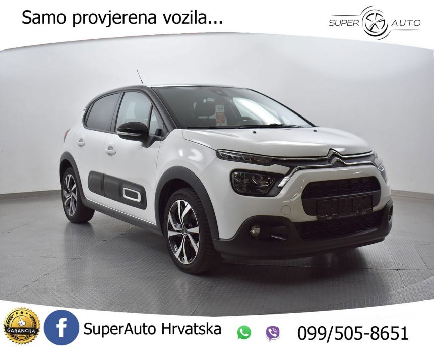 Citroen C3 1.2 THP Aut. Shine Pack 110 KS, LED+KAM+GR SJED+TEM+ASIST ...