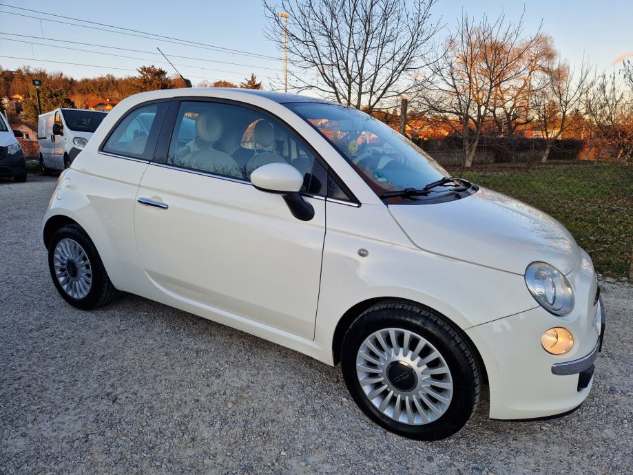 Fiat 500 1,2 8V LOUNGE -VELIKI+MALI SERVIS-PANORAMA-51 kW-MOD.2010-TOP ...