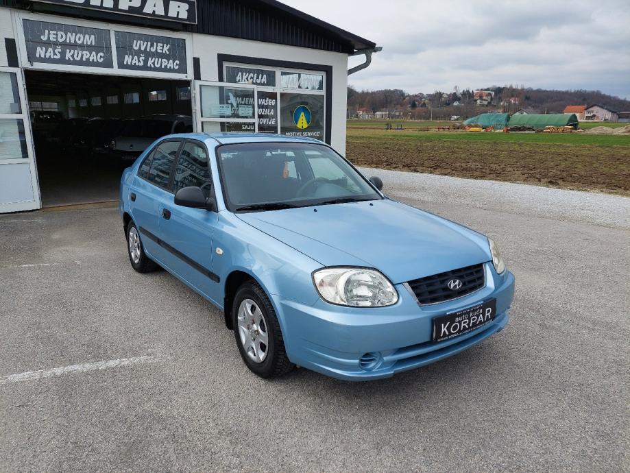Hyundai Accent 1.3 SOHC, 140.000 km, NIJE UVOZ,REG. 23.02.2024.g., 2006 ...