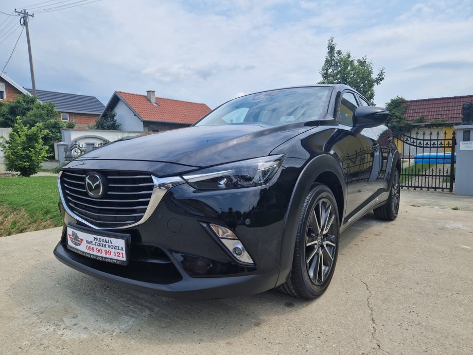 Mazda CX-3 CD105,84.TKM.NAVI.,LED,ALU 18,KOŽA,HEAD UP,KAMERA,TEMPOMAT, 2016 god.