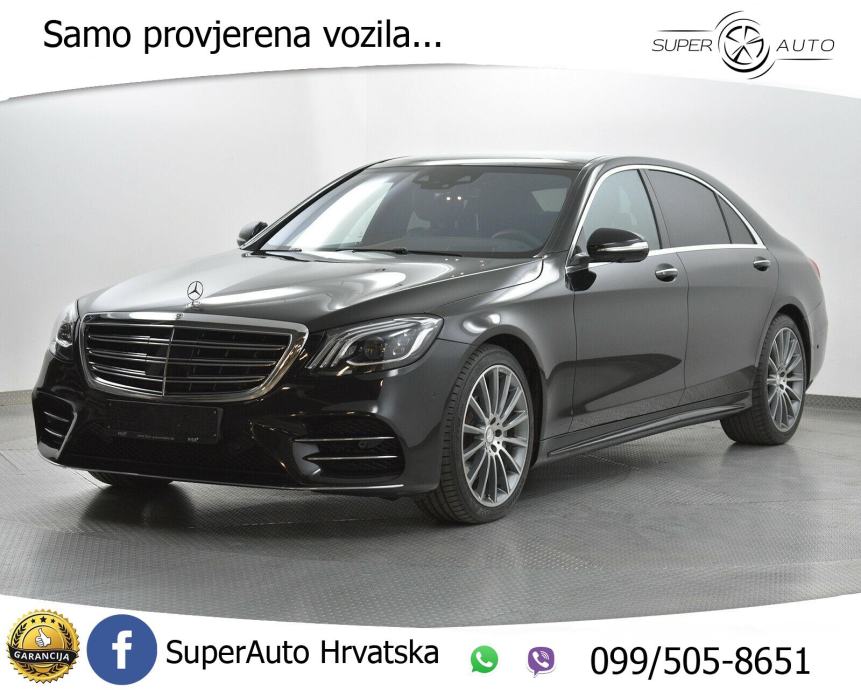 Mercedes S 400d 4M. LONG AMG Line 340 KS, CHAUFF+BURM+PANO+FULL, 2020 god.