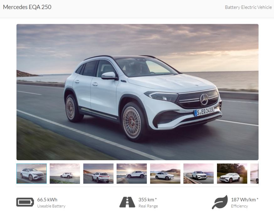 MERCEDES-BENZ EQA 250 AMG ***BURMESTER*PANO*360°CAMERA***, 2022 god.