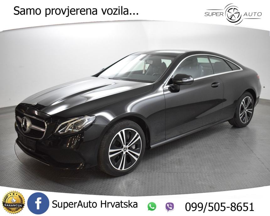 Mercedes E 400d Coupe 4Matic Avantg. 340 KS, LED+TEM+SHZ+KOŽA, 2020 god.