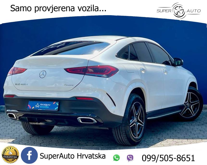 Mercedes GLE 400d Coupe 4M. AMG Line 330 KS, ZRAČNI+360+PANO+HEAD+MBUX ...