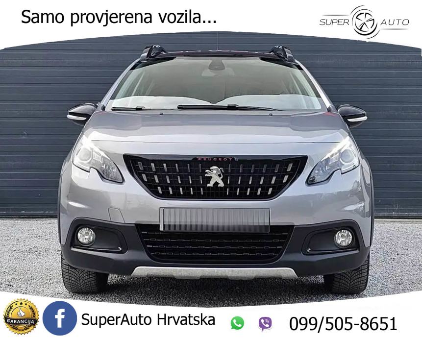 Peugeot 2008 1.2 PureTech Aut. GT LINE 110 KS, LED+PANO+KAM+TEM, 2018 god.