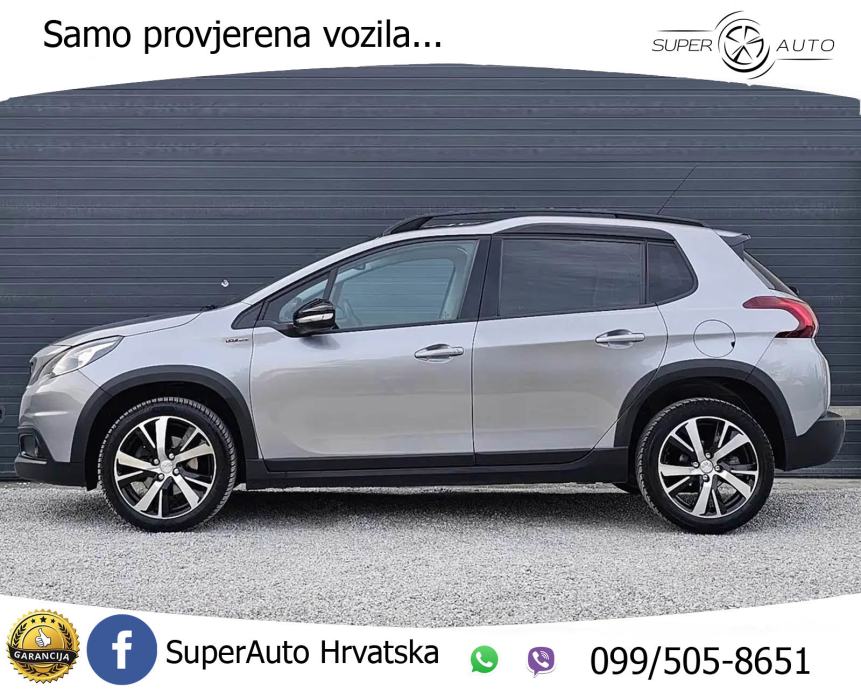 Peugeot 2008 1.2 PureTech Aut. GT LINE 110 KS, LED+PANO+KAM+TEM, 2018 god.
