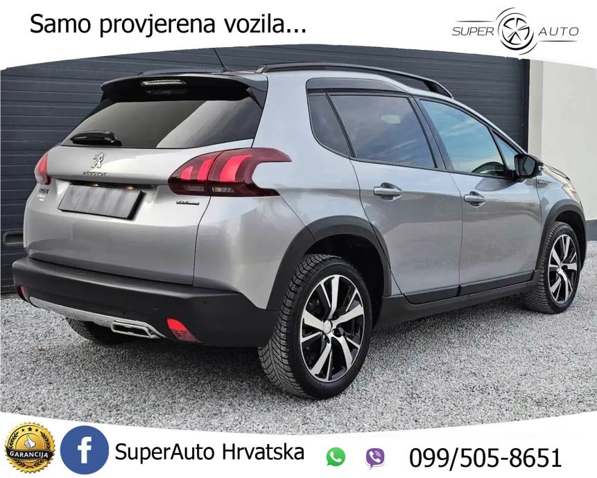 Peugeot 2008 1.2 PureTech Aut. GT LINE 110 KS, LED+PANO+KAM+TEM, 2018 god.