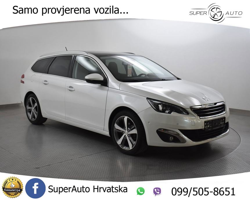 Peugeot 308 SW 1.2 e-THP Allure 130 KS, PANO+LED+GR SJED+KAM +TEM+ASIS, 2014 god.