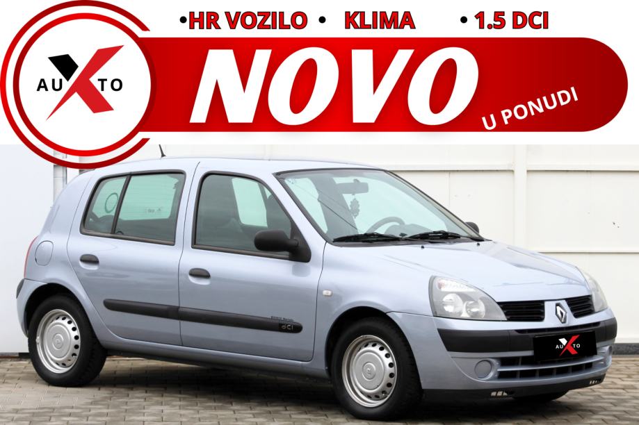 Renault Clio 1,5 dCi DIESEL | Kupljen nov u Hr | KLIMA| SAMO 124 T.KM ...