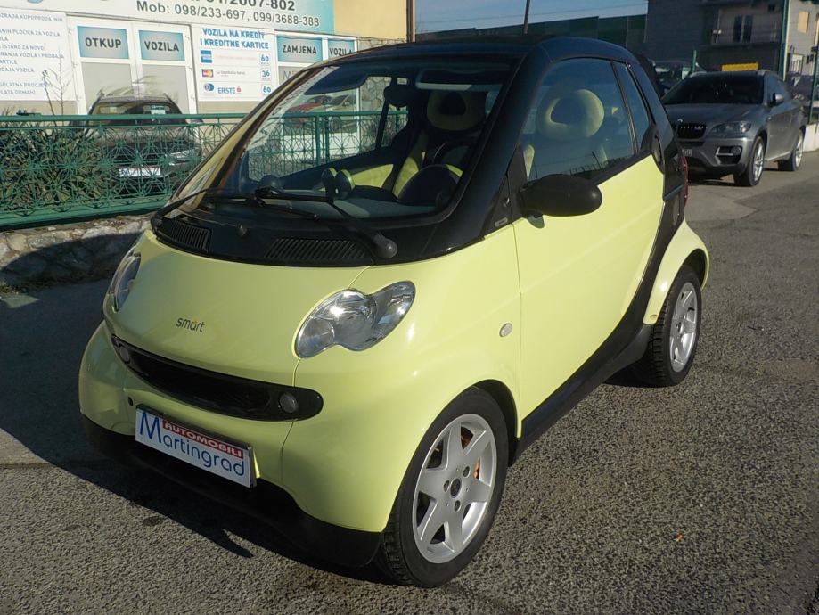 Smart fortwo cabrio Klima,nije reg,MODEL 2003 automatik**KARTICE ...
