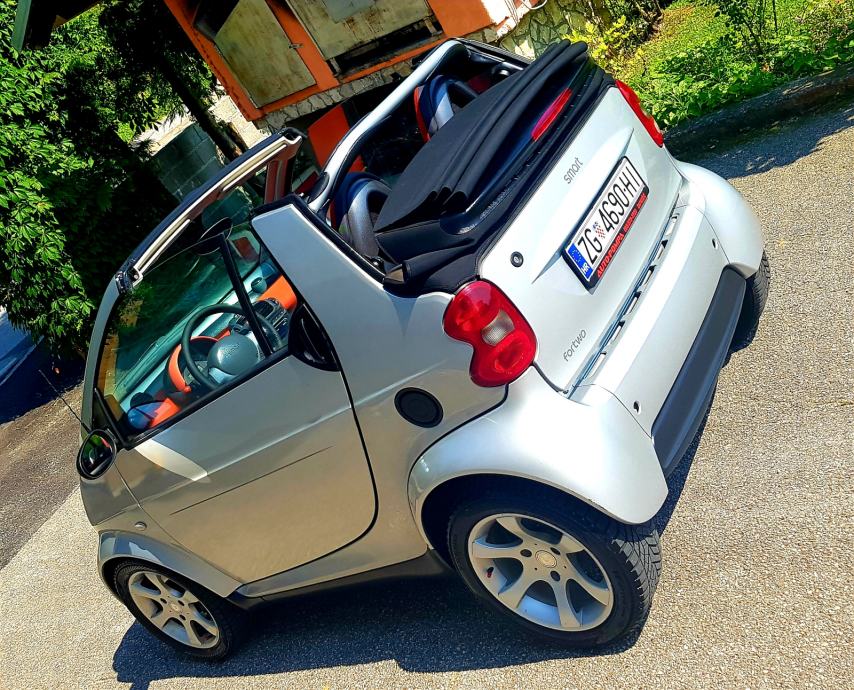 Smart fortwo cabrio,novi krov, novi motor,klima, reg.1 god, top stanje ...