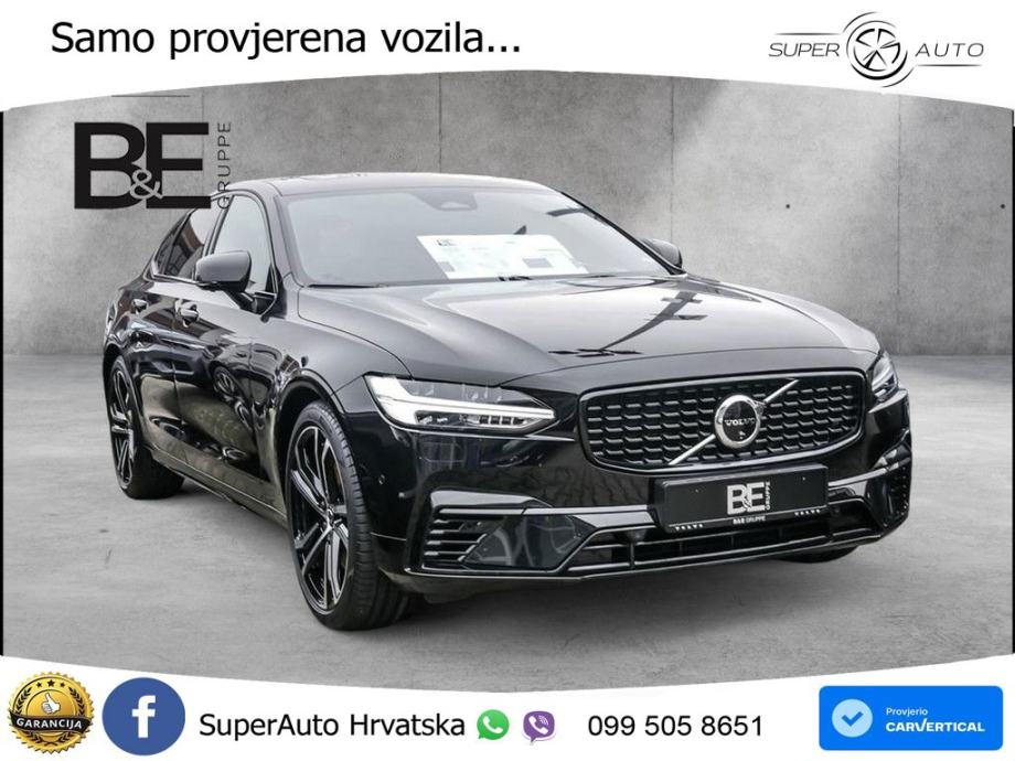 Volvo S90 Recharge 2.0 T8 AWD 455 KS, ZRAČNI+ACC+360+4xGR SJED+LED+HEA, 2024 god.