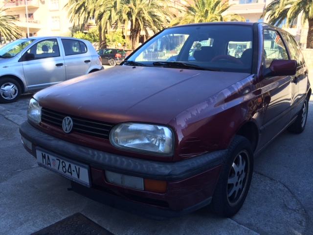 VW Golf III GL,1993, 1.8 ,90ks ,ispravan,neregistriran - 350EUR, 1993 god.
