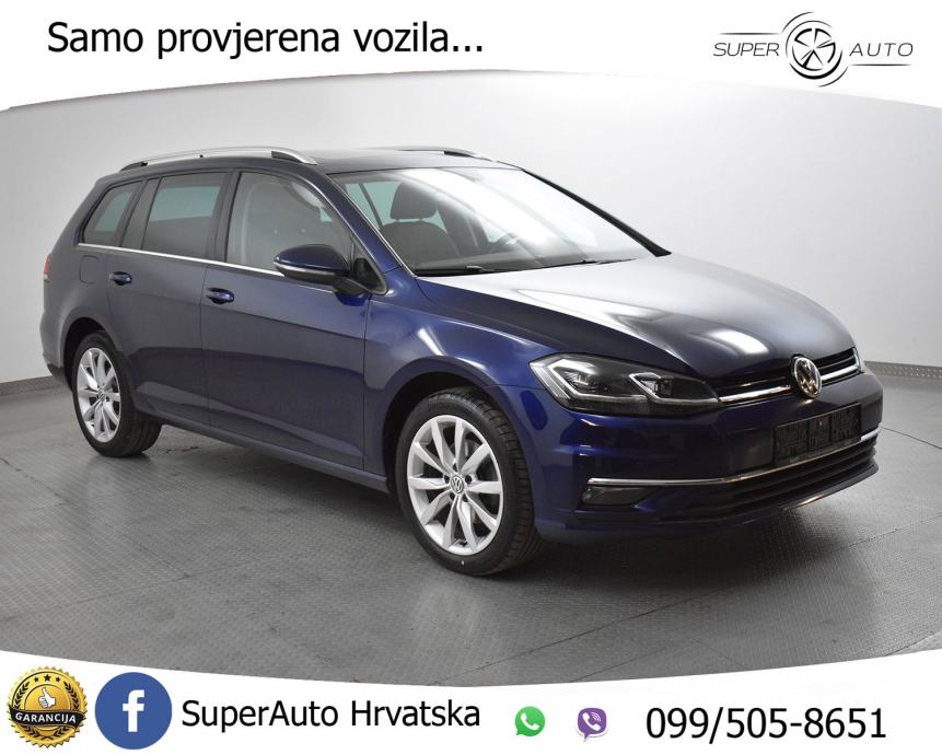 VW Golf Var 2.0 TDI DSG Highl 150 KS, PANO+VIRT+ACC+STDHZ+DYNAD, 2017 god.