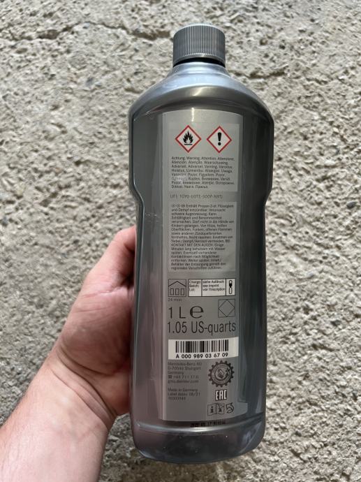 Mercedes Rubber Assembly Fluid A000989036709