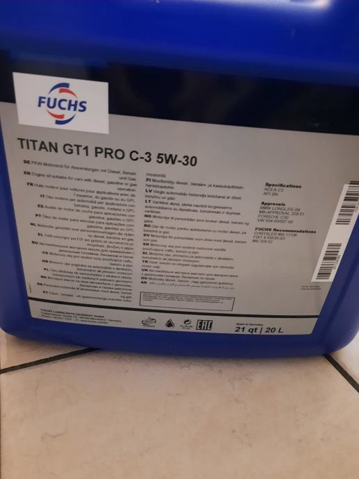 motorno ulje fuchs 5w-30