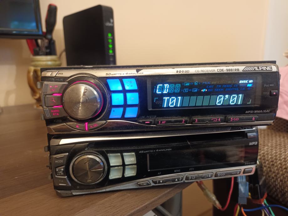 Alpine autoradio,aux,cd,Mp3 4x50w