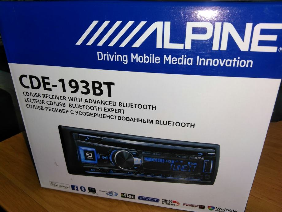 Alpine cde 193BT