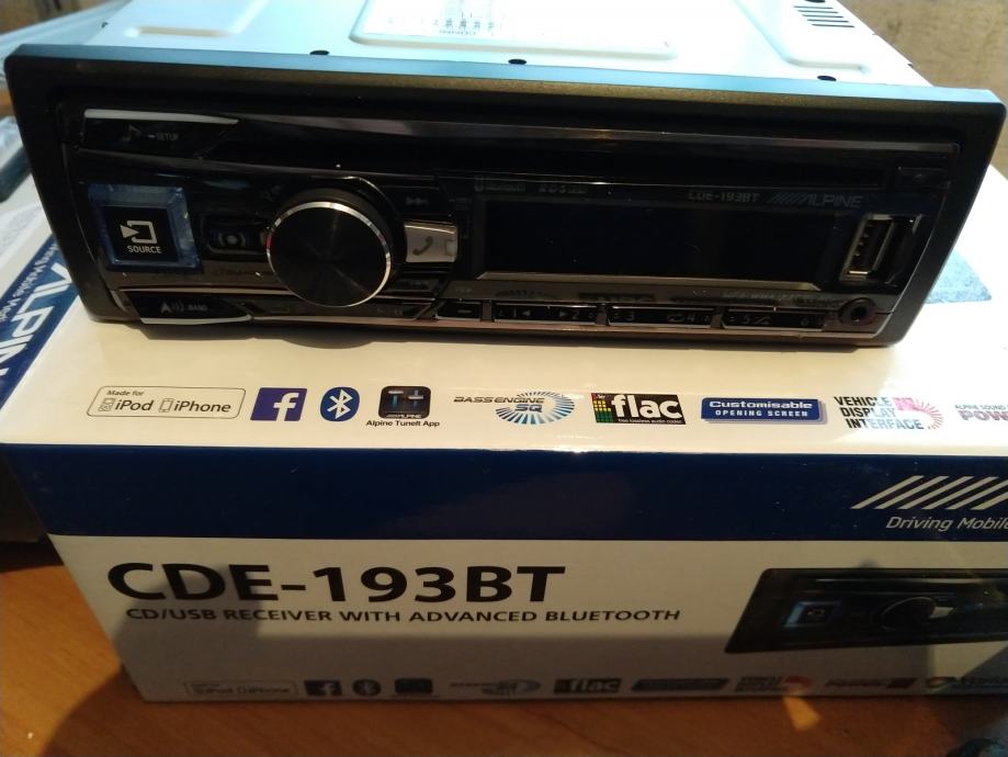 ALPINE CDE-193BT