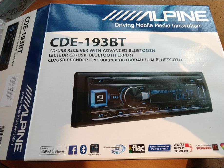 ALPINE CDE-193BT