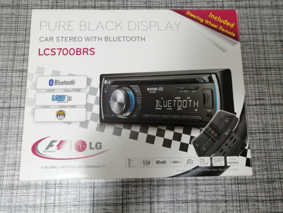 AUTO-RADIO LG LCS 700BRS USB/CD/MP3/WMA malo korišten, kutija. Papiri.