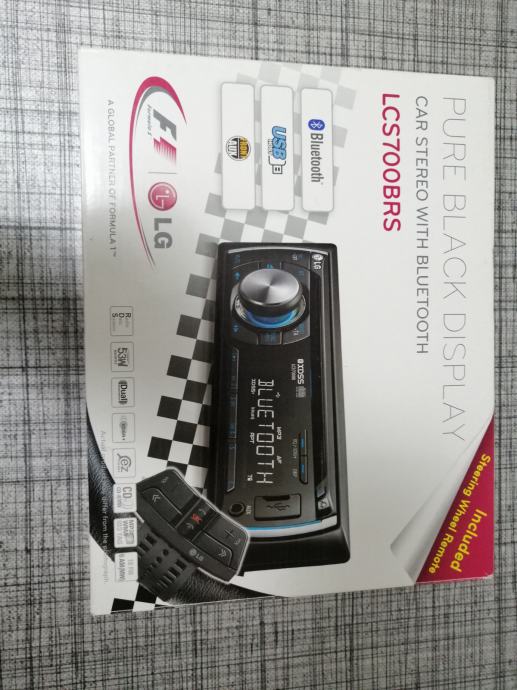 AUTO-RADIO LG LCS 700BRS USB/CD/MP3/WMA malo korišten, kutija. Papiri.