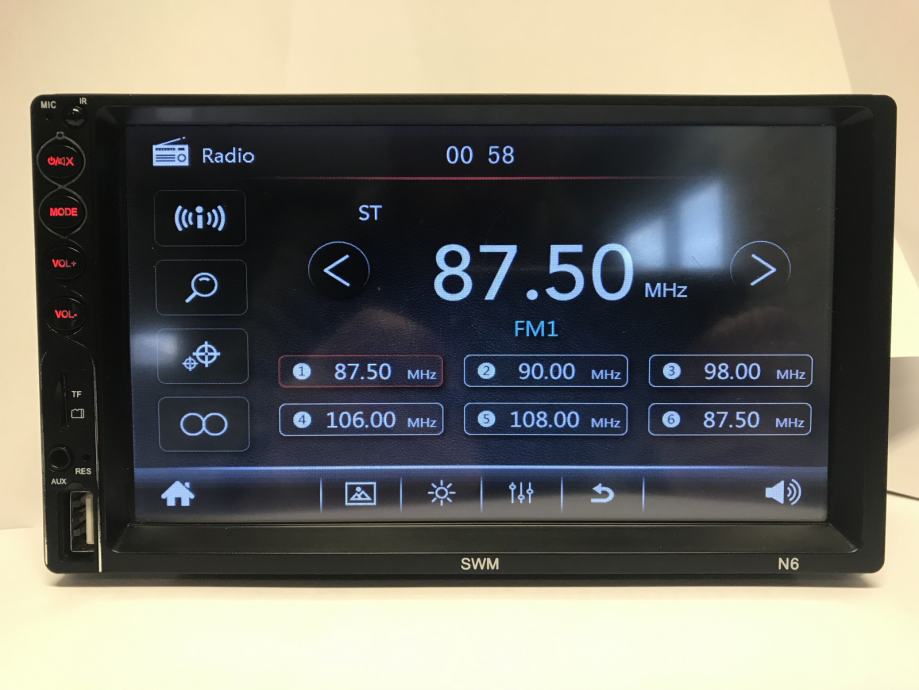 Autoradio 2 DIN SWM-N6 bluetooth 7”