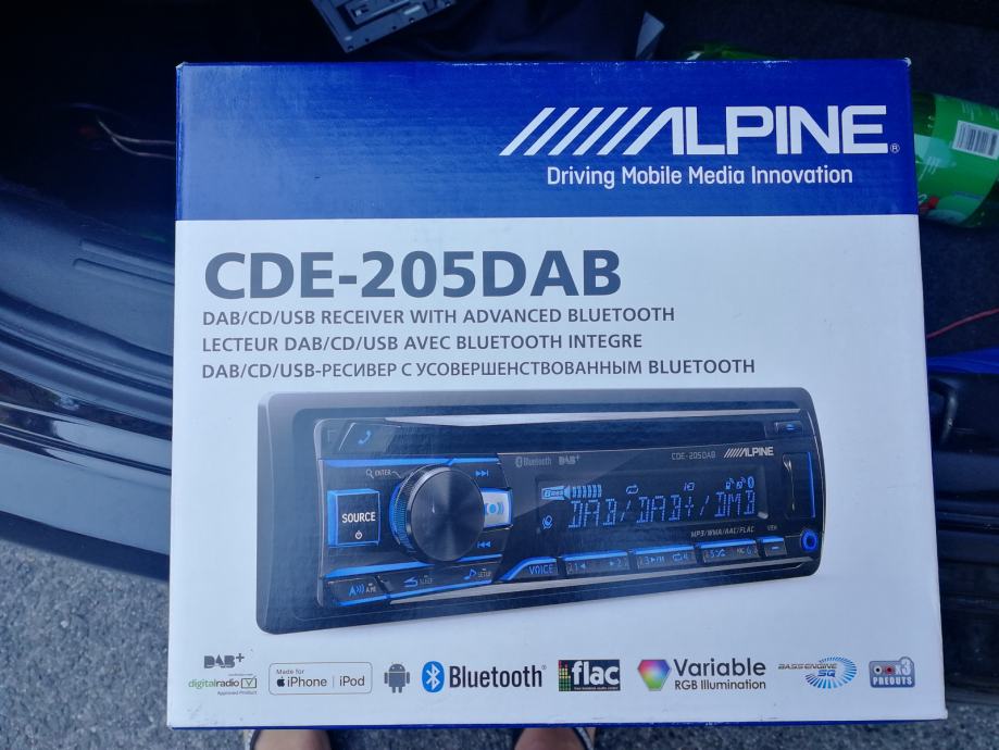 Autoradio ALPINE CDE-205DAB (DAB+, Bluetooth, CD)