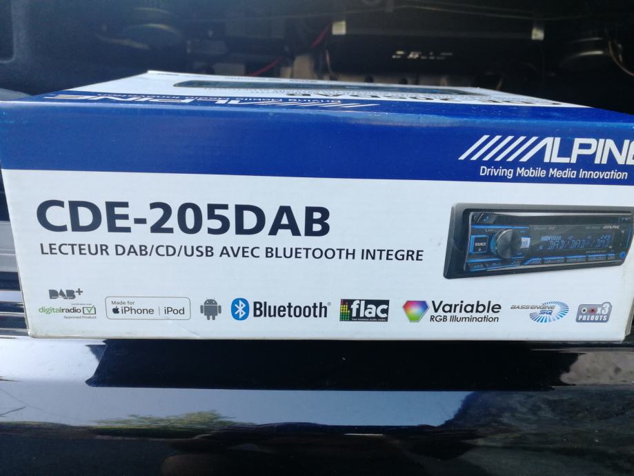 Autoradio ALPINE CDE-205DAB (DAB+, Bluetooth, CD)