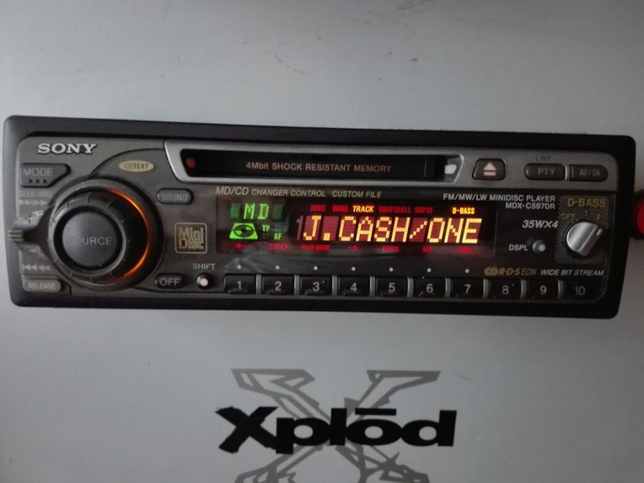 AUTORADIO MINIDISC SONY MDX-C5970R