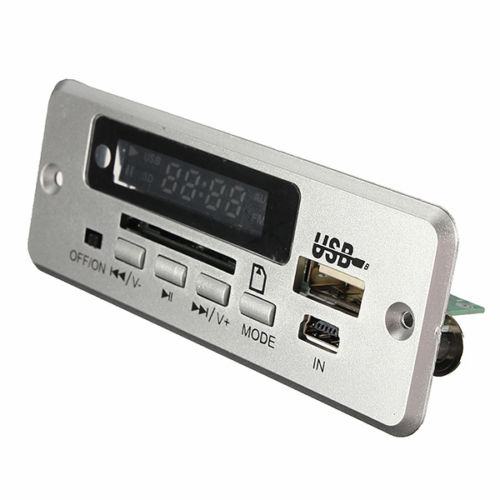Digital LED 5V Car MP3 Audio Decoder FM Radio USB TF SD Card