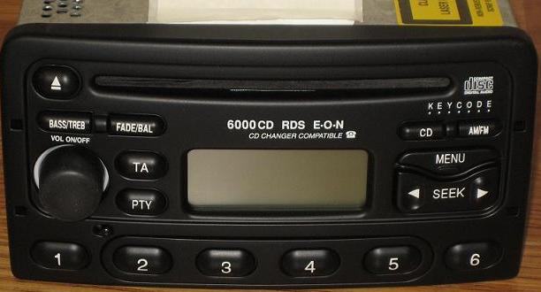 Ford CD player / auto radio, model 6000 RDS EON - Fiesta, Puma
