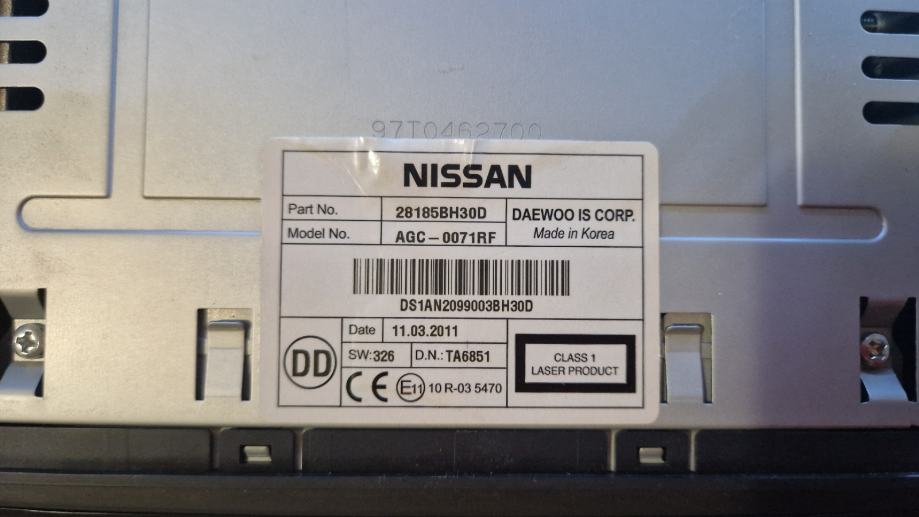 Original auto radio Nissan Juke