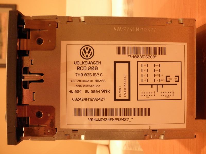 RCD 200 VW radiocd, original, novi, 098 279 008
