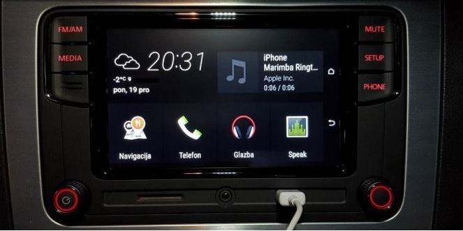 VW ORIGINAL RCD 510 radio - MirrorLink, Bluetooth,SD utor,USB utor,AUX