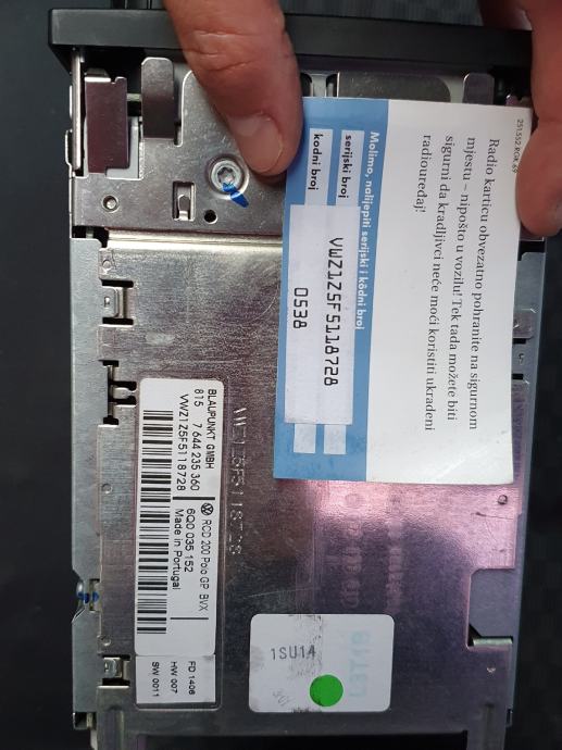 VW RCD 200 original autoradio