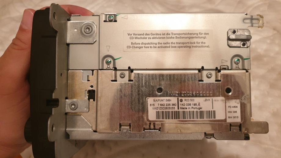 VW RCD 500 - originalan radio CD