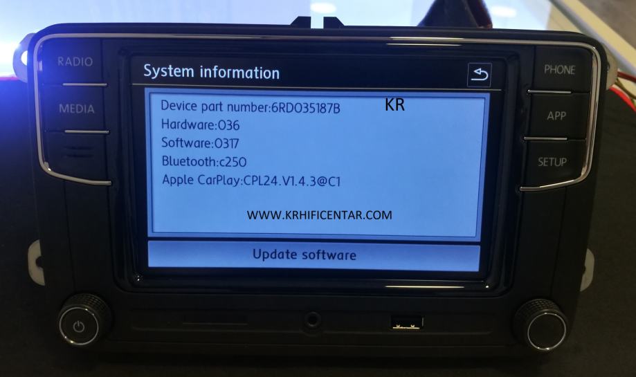 VW RCD330 PLUS - B verzija (CARPLAY,MirrorLink)