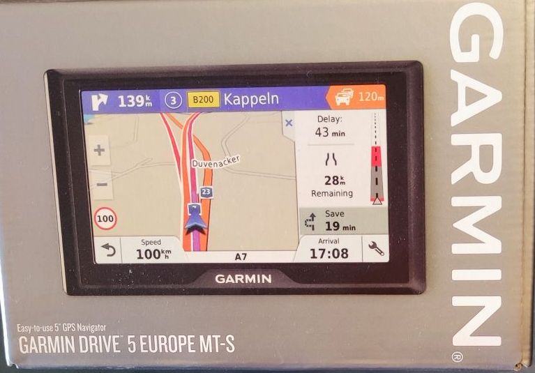Garmin Drive 5 Europe - traffic info kabel, bespl. nadogradnja karata