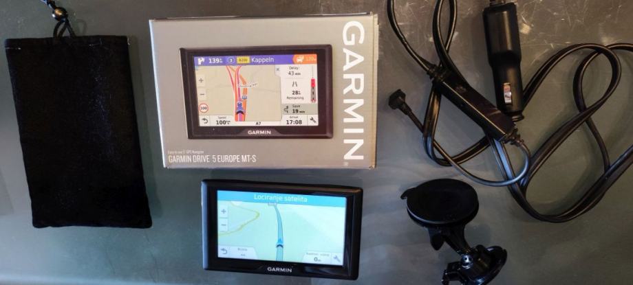 Garmin Drive 5 Europe - traffic info kabel, bespl. nadogradnja karata