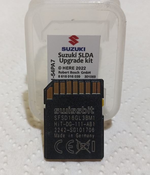 GENUINE SUZUKI/BOSH, SD NAVIGATION CARD, THE LATEST VERSION 2022/2023